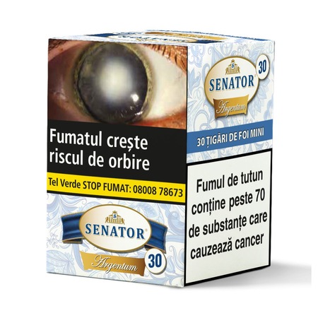 Tigari de foi - Senator Mini Cigars ARGENTUM 75g, 30 bucati - eMAG.ro