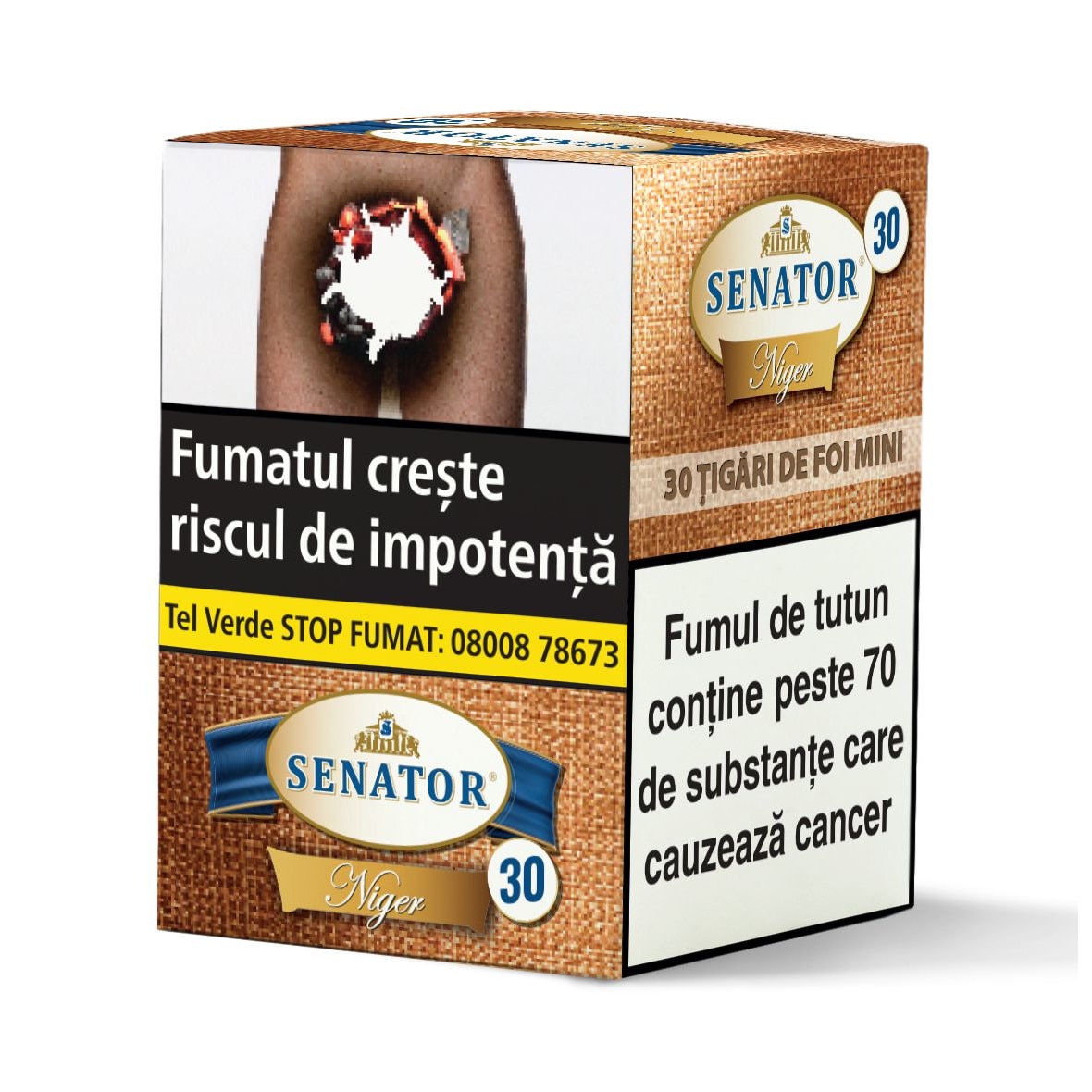 Tigari de foi - Senator Mini Cigars NIGER 75g, 30 bucati - eMAG.ro