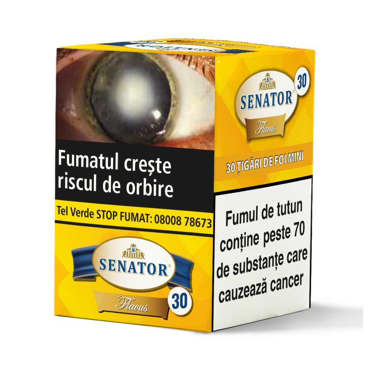 Tigari de foi - Senator Mini Cigars FLAVUS 75g, 30 bucati - eMAG.ro