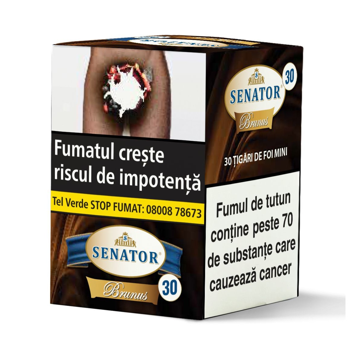 Tigari de foi - Senator Mini Cigars BRUNUS 75g, 30 bucati - eMAG.ro