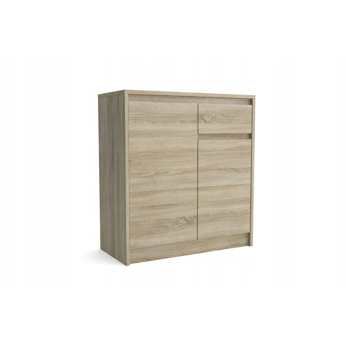 Comoda cu 2 usi si 1 sertar, 75x82x35, stejar sonoma, pentru hol ...