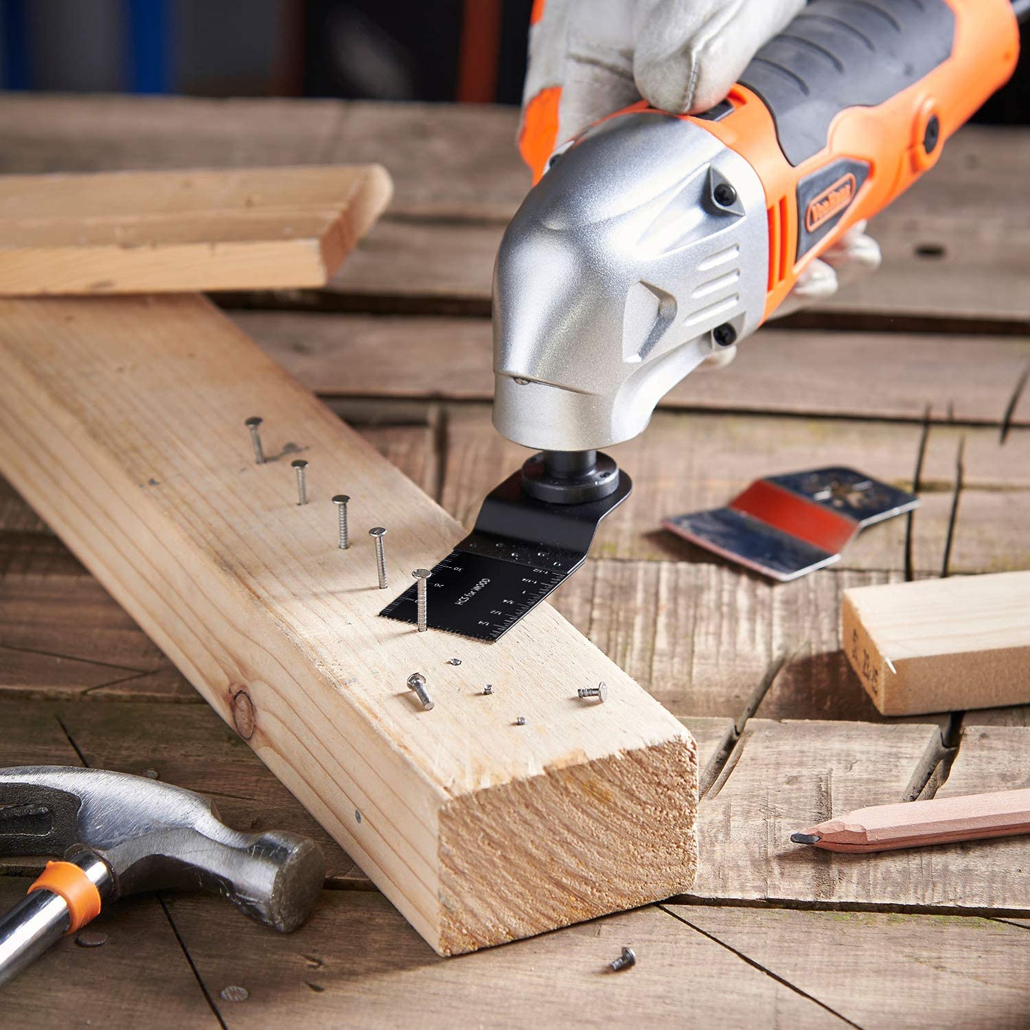 Set accesorii pentru masina multifunctionala oscilanta, 100 piese ...