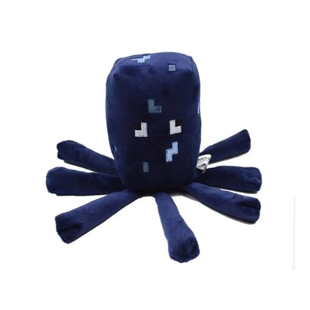 Jucarie de plus, tip Minecraft, cu ventuza, albastru, 24 cm - eMAG.ro