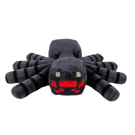 Jucarie de plus, tip Minecraft, cu ventuza, gri inchis, 24 cm - eMAG.ro