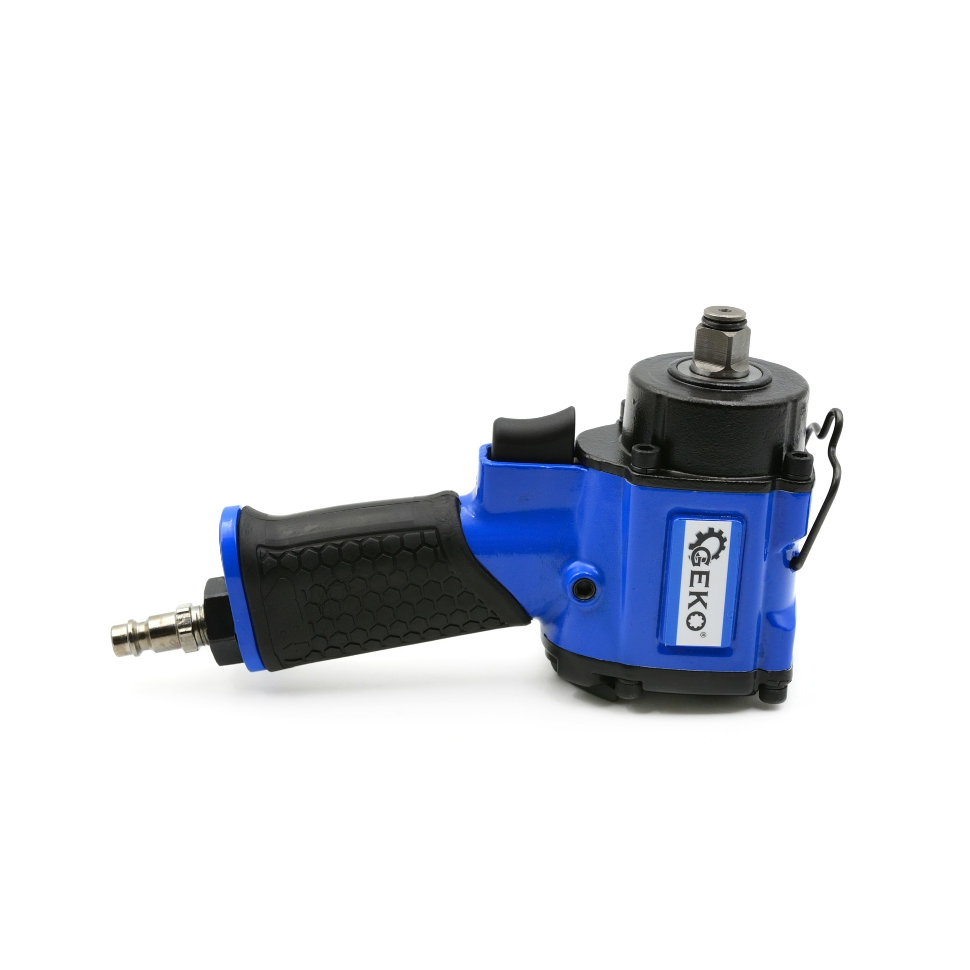 Cheie pneumatica Mini Twin Hammer, Geko, 1/2", 1200 Nm, Albastru/Negru ...