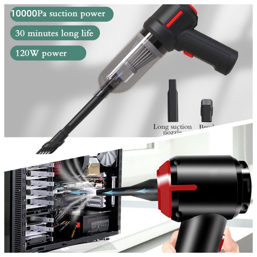 Aspirator auto, AREOUT, Portabil, 120W, Negru - eMAG.ro