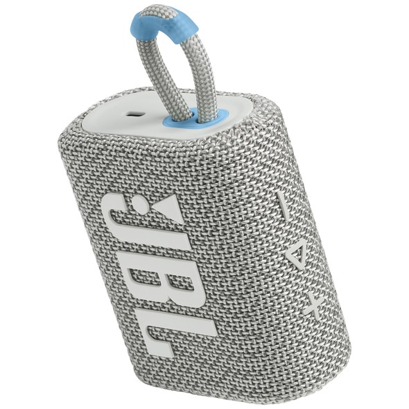 Boxa portabila JBL Go 3 Eco, Bluetooth. IP67, 5H, Alb - eMAG.ro