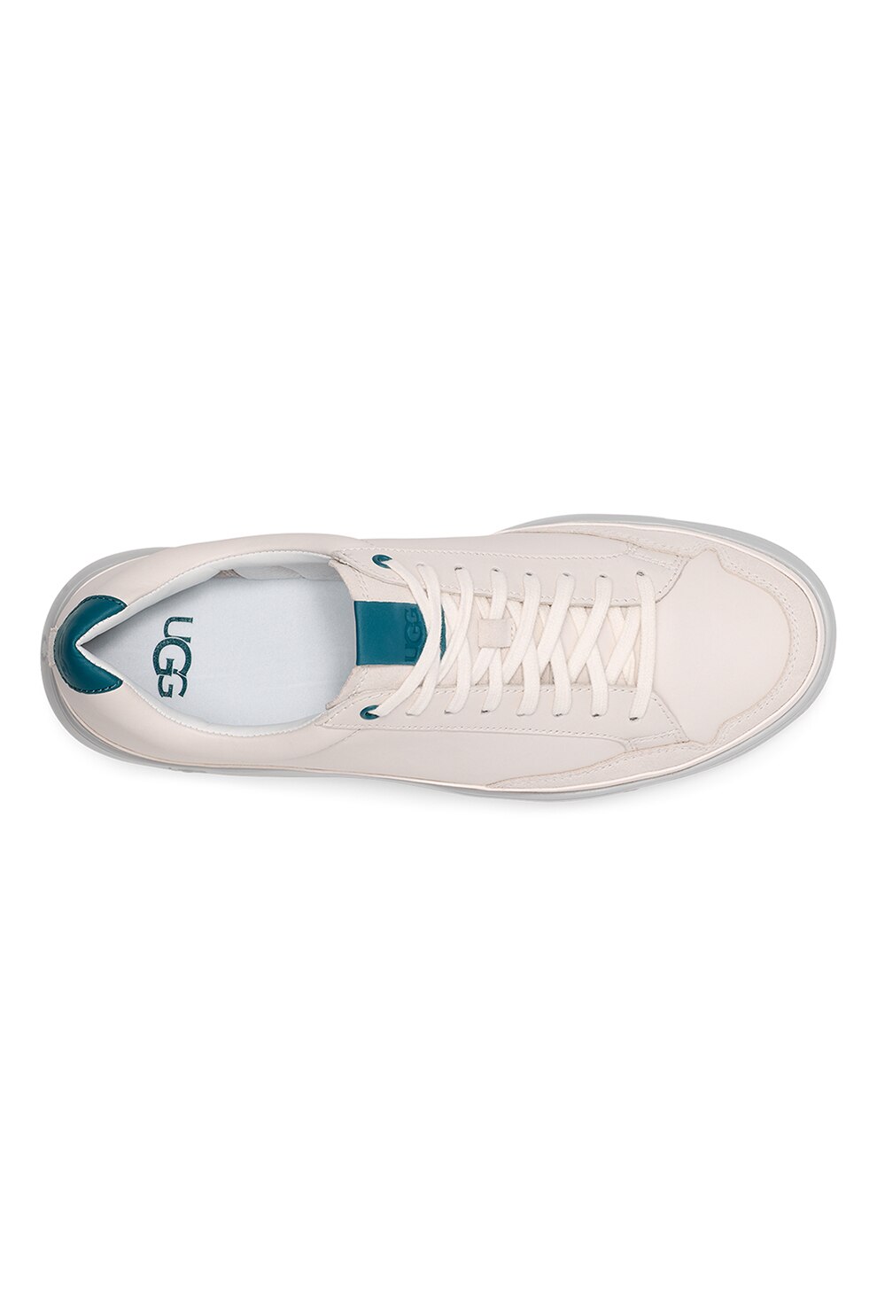 UGG, Pantofi sport de piele cu garnituri de piele intoarsa South Bay ...