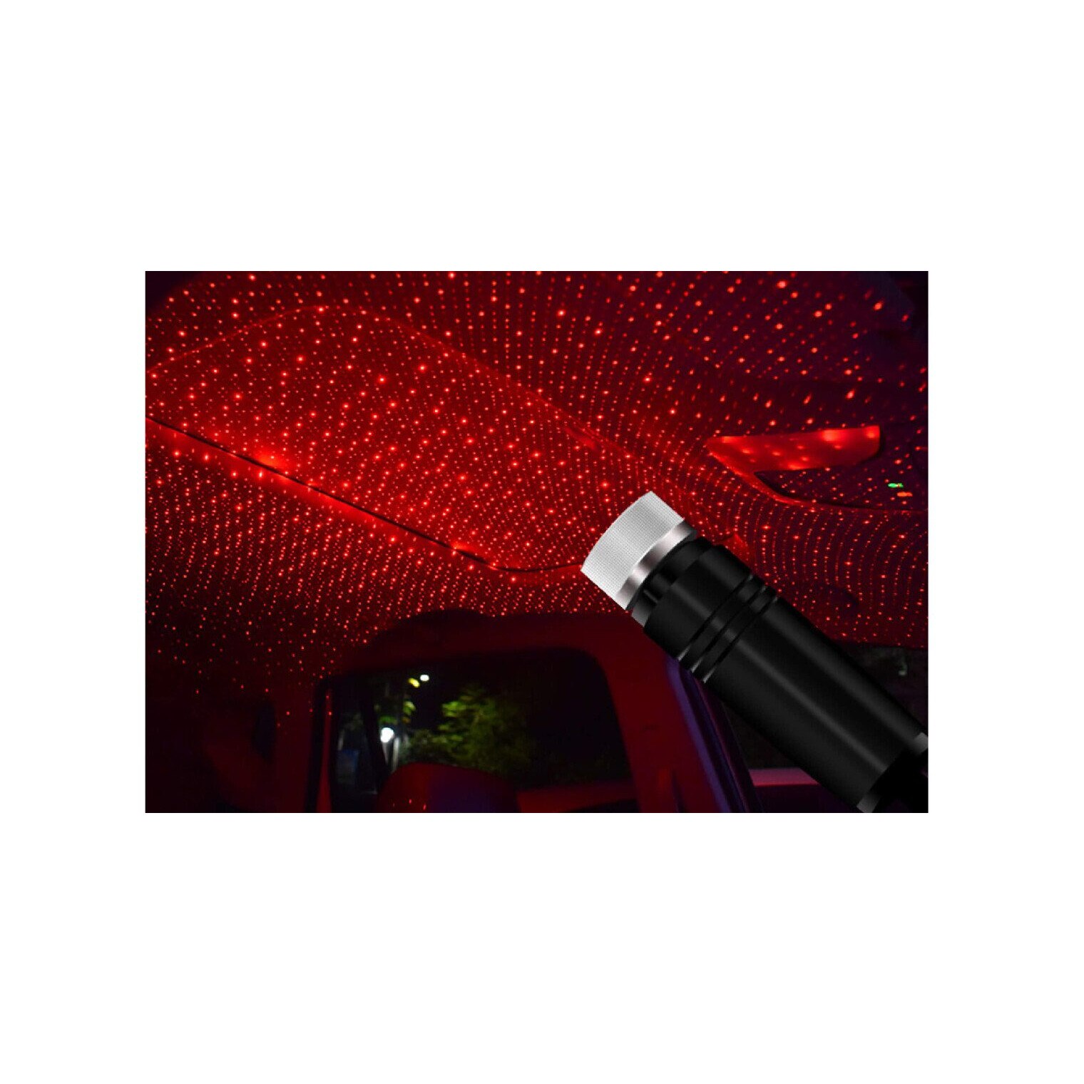 Lampa cu laser pentru plafon auto, SkyLight, alimentare USB, Rosu - eMAG.ro
