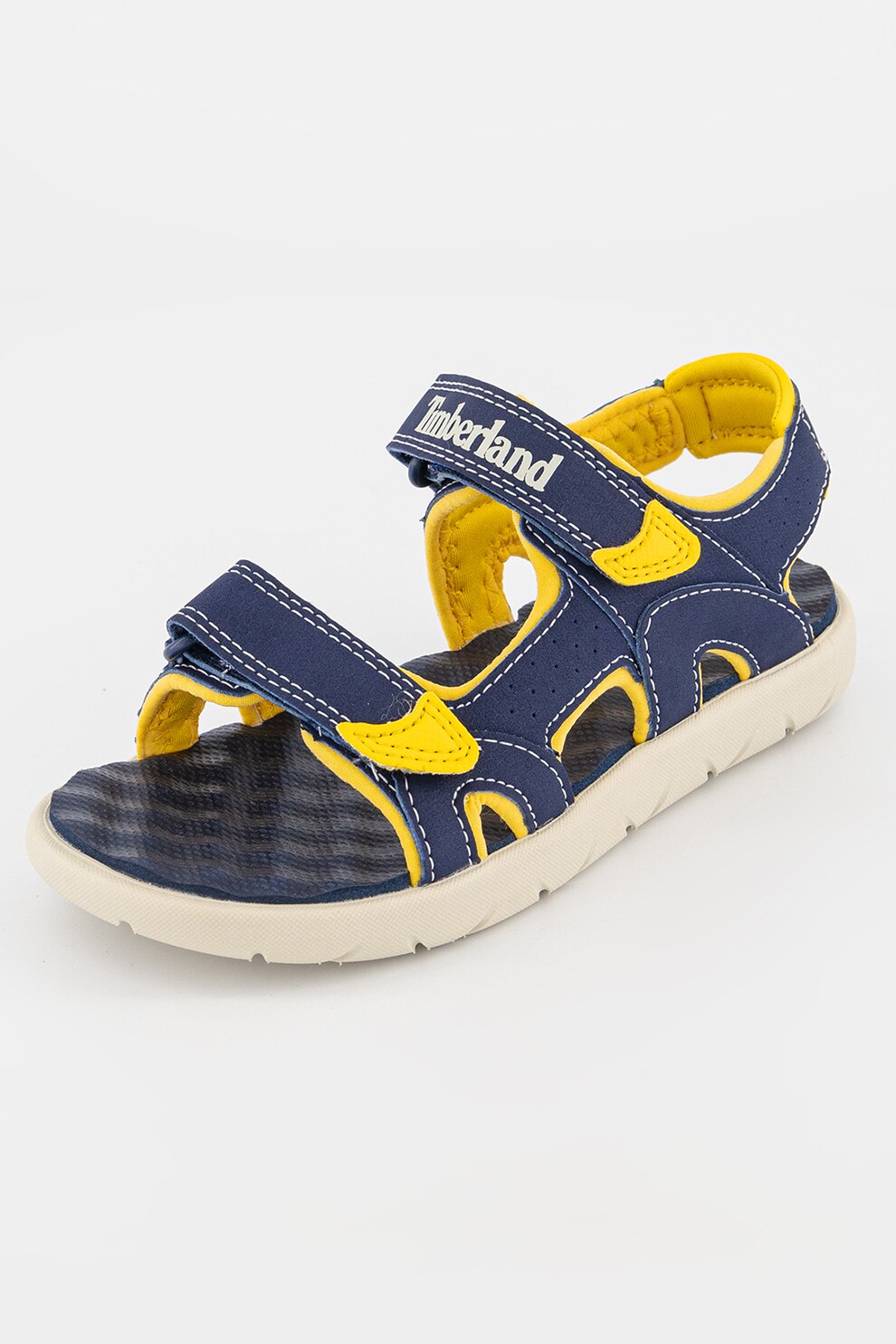 Timberland, Sandale cu inchidere velcro Perkins, Albastru marin, 35 EU ...