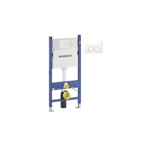 Set rezervor WC incastrat Geberit cu cadru de instalare, 6-9 l, 50x112 ...