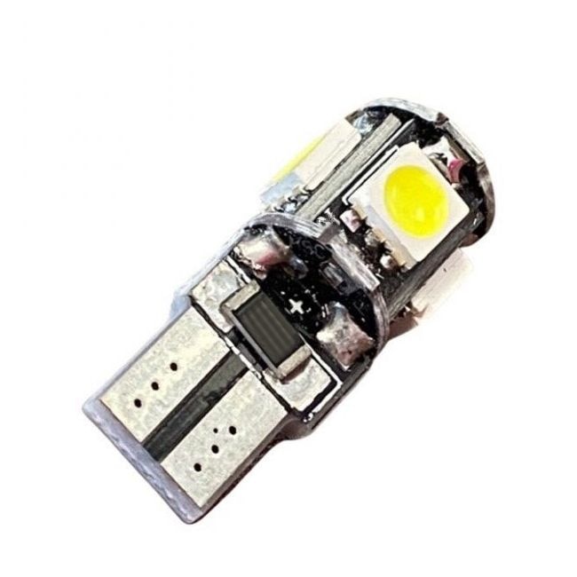 Set 2 x Becuri auto, 10W, 5 LED SMD, T10 - eMAG.ro