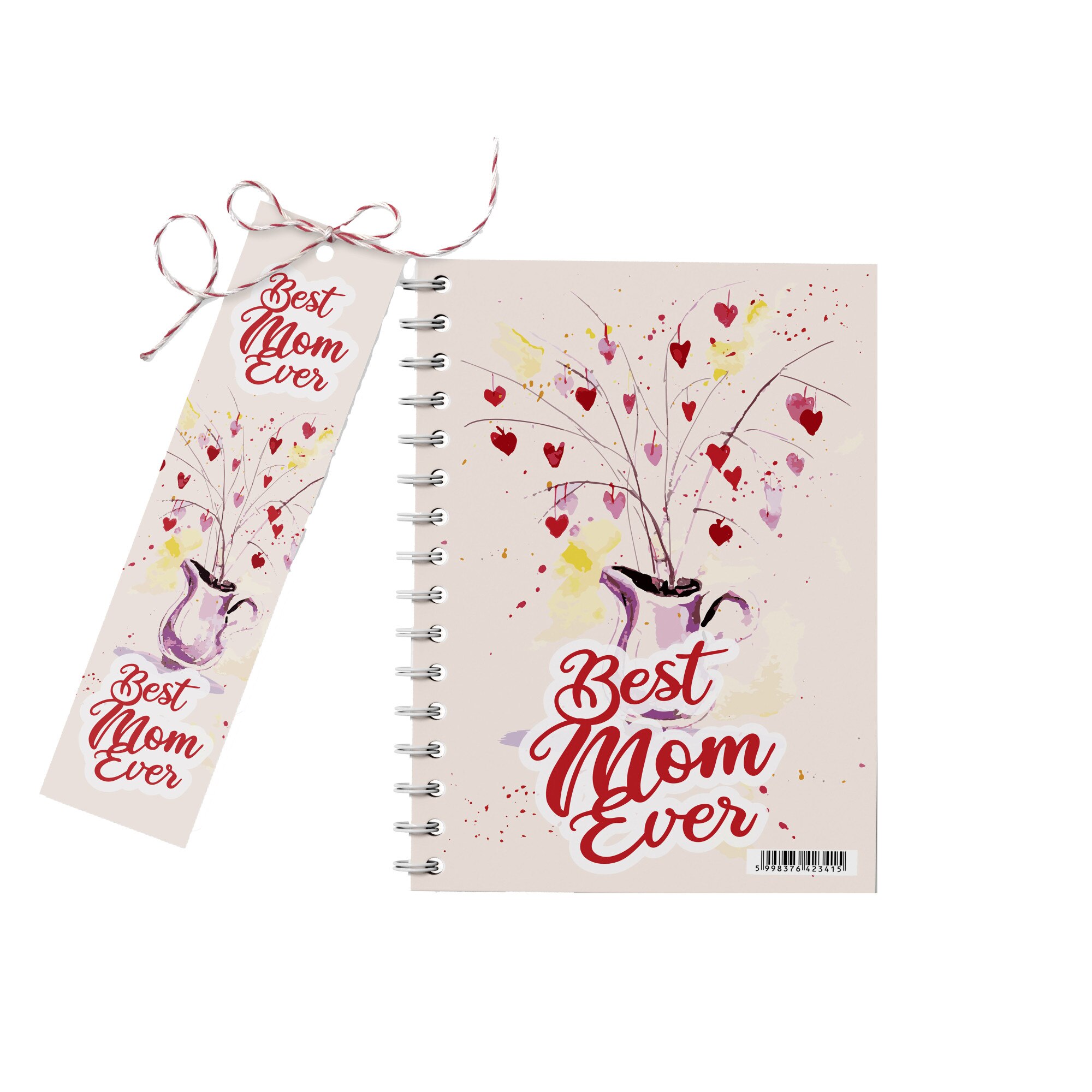 Carnetel A6 cu semn 100F spirala Best mom ever velin - eMAG.ro