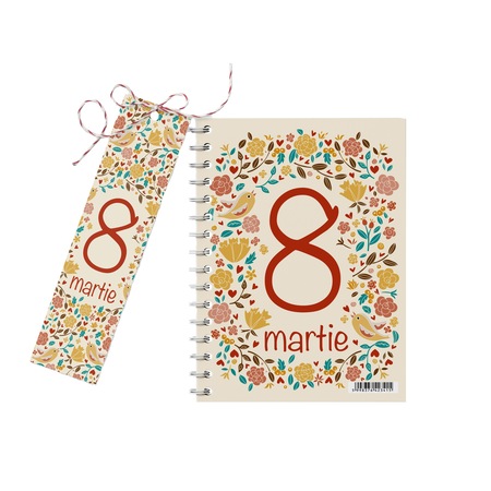 Carnetel A6 cu semn 100F spirala Martie velin - eMAG.ro