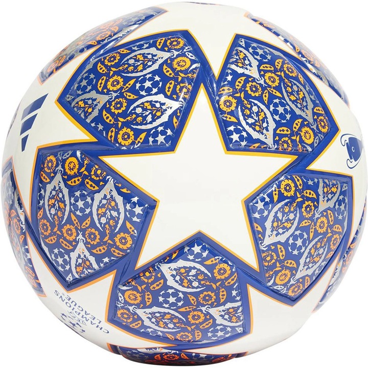 Minge fotbal Adidas UCL LGE J290 ISTANBUL, marime 5, alb/albastru - eMAG.ro