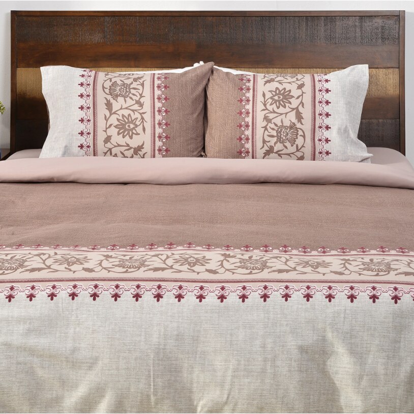 Set asternut de pat, format din 4 piese, dimensiune 200x220 cm ...