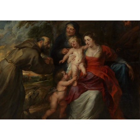 Poster perete, Zakito Posters, 29,7x21cm Sfanta Familie cu Sfintii ...