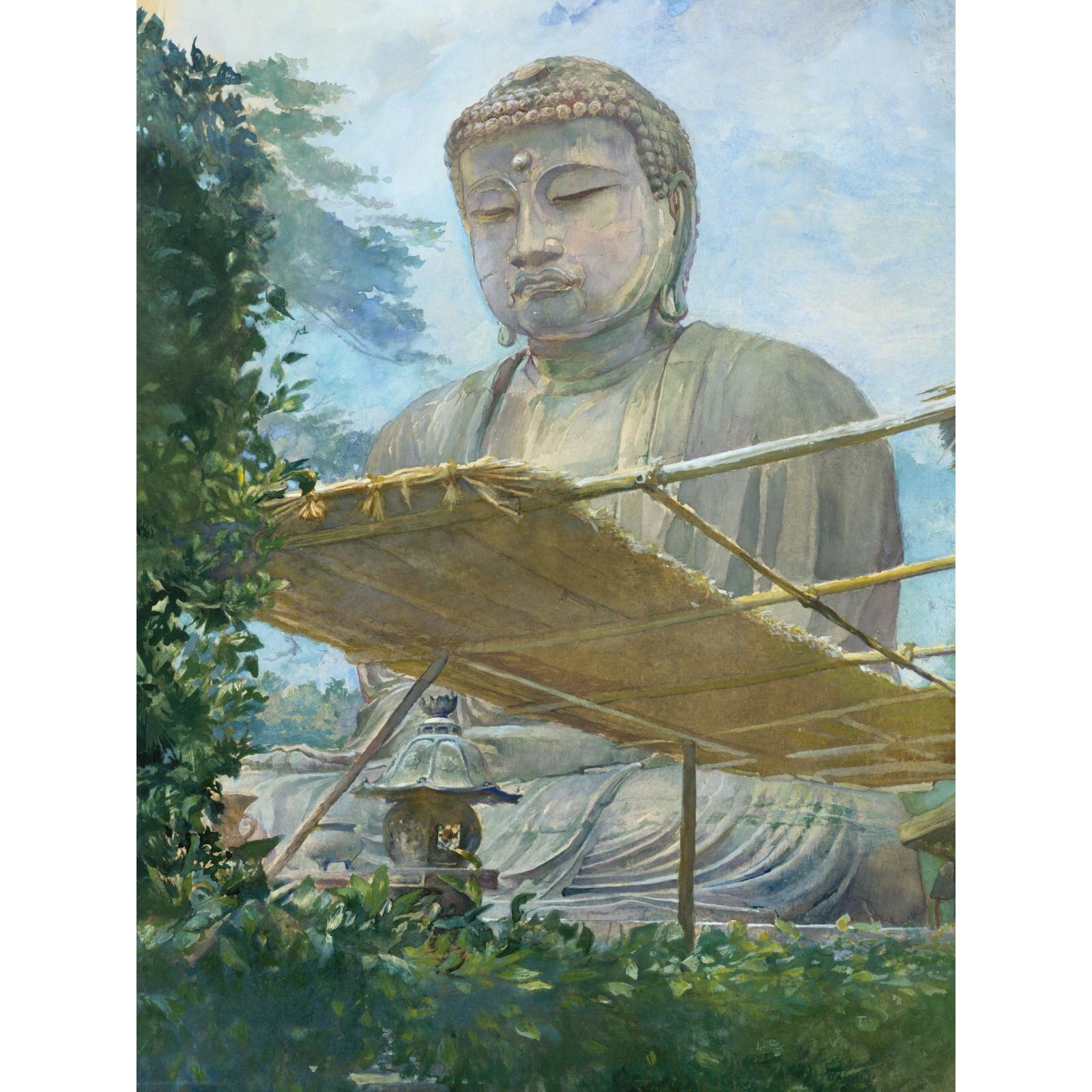 Poster perete, Zakito Posters, 30x40cm Marea statuie a lui Amida Buddha din Kamakura, cunoscuta ...