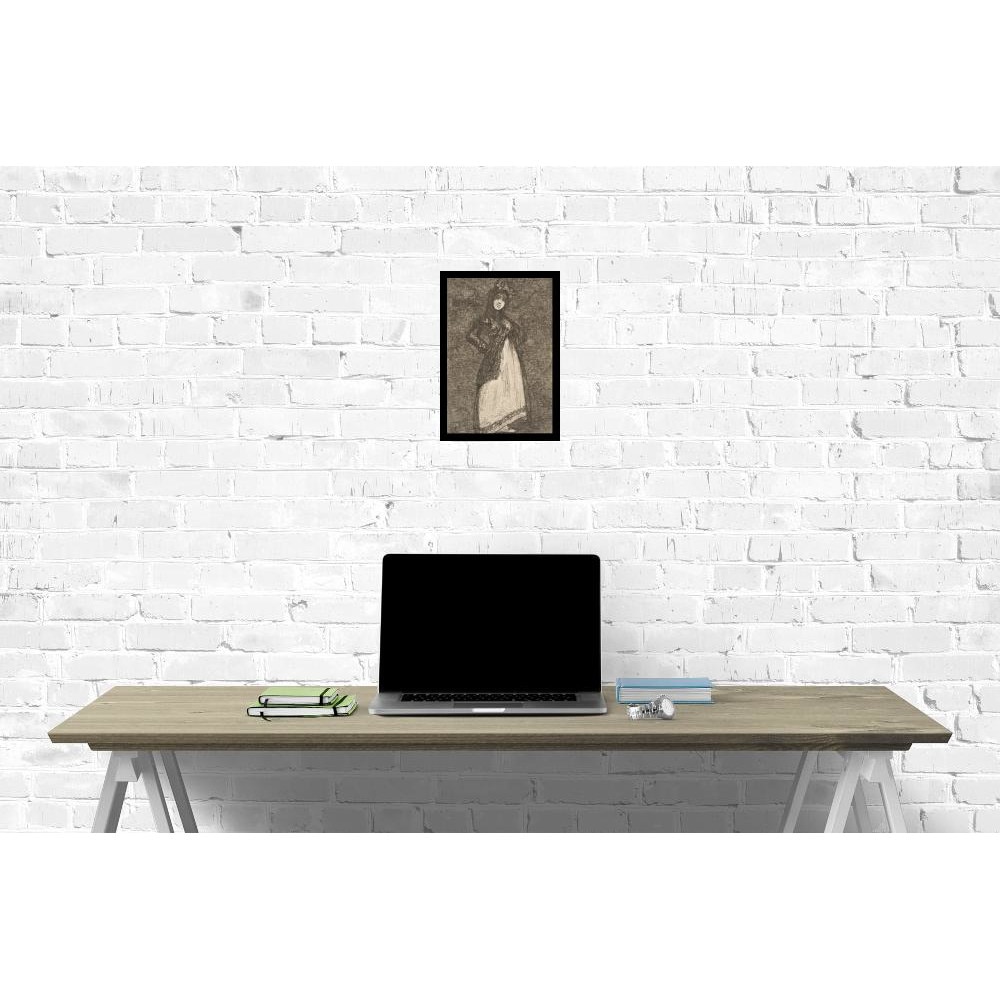 Poster perete, Zakito Posters, 21x29,7cm Maya in picioare pe un fundal ...
