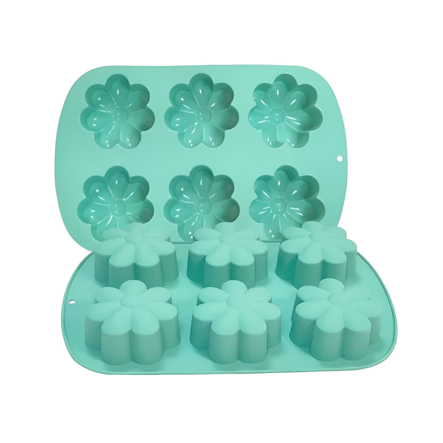 Forma de briose din silicon termorezistent, 270x170x30 mm, Verde - eMAG.ro