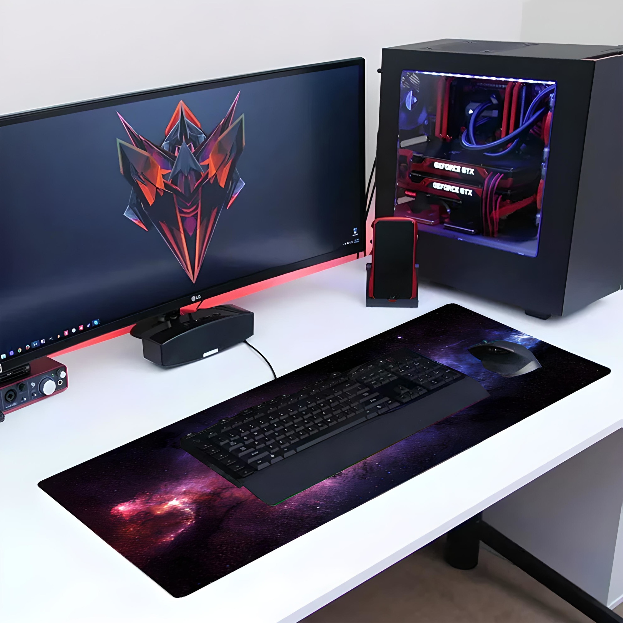 Mousepad Profesional pentru Gaming, Baza Cauciucata, Nebuloasa ...