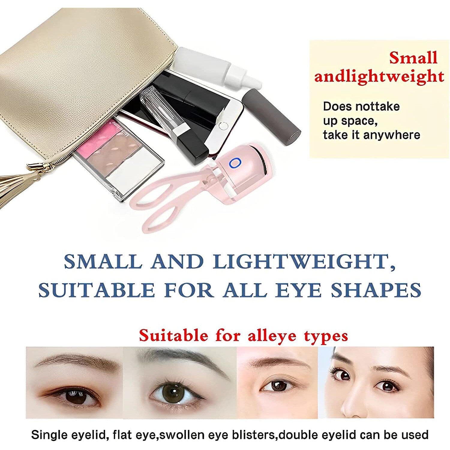 Ondulator pentru gene, Folixs®, Electric, Temperatura reglabila, 230mAh ...