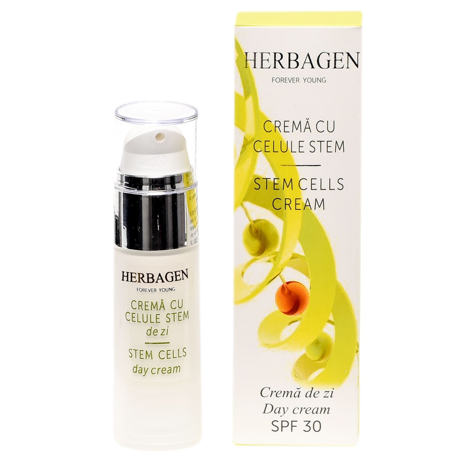 HERBAGEN, Crema Antirid de Zi cu Celule Stem SPF30 30g - eMAG.ro