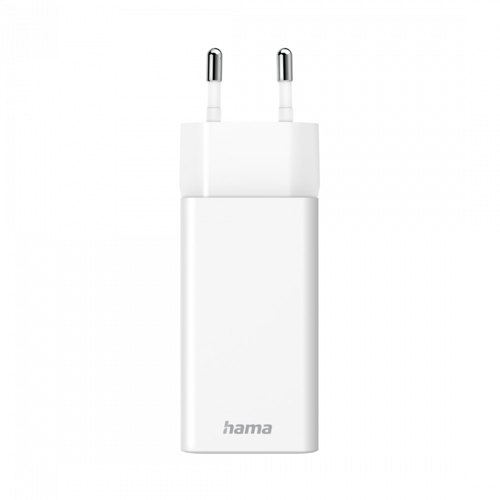 Бързо заряднo HAMA, Gan, 220V, 65W, 1x USB-C PD, 1x USB-A QC, Бял - eMAG.bg