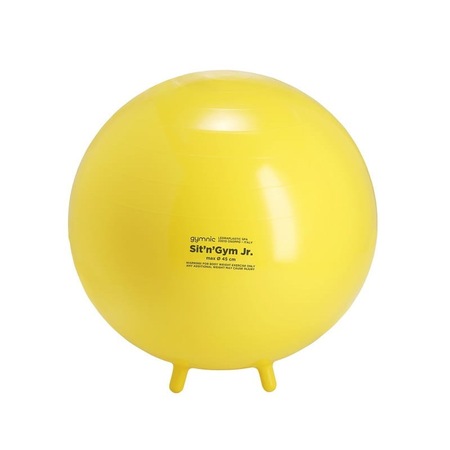 Minge sezut copii, Gymnic, PVC, 45 cm, Galben - eMAG.ro