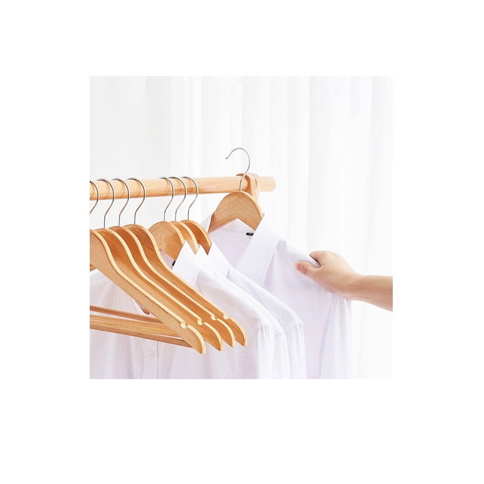 Set 10 Umerase de lemn, pentru haine - eMAG.ro