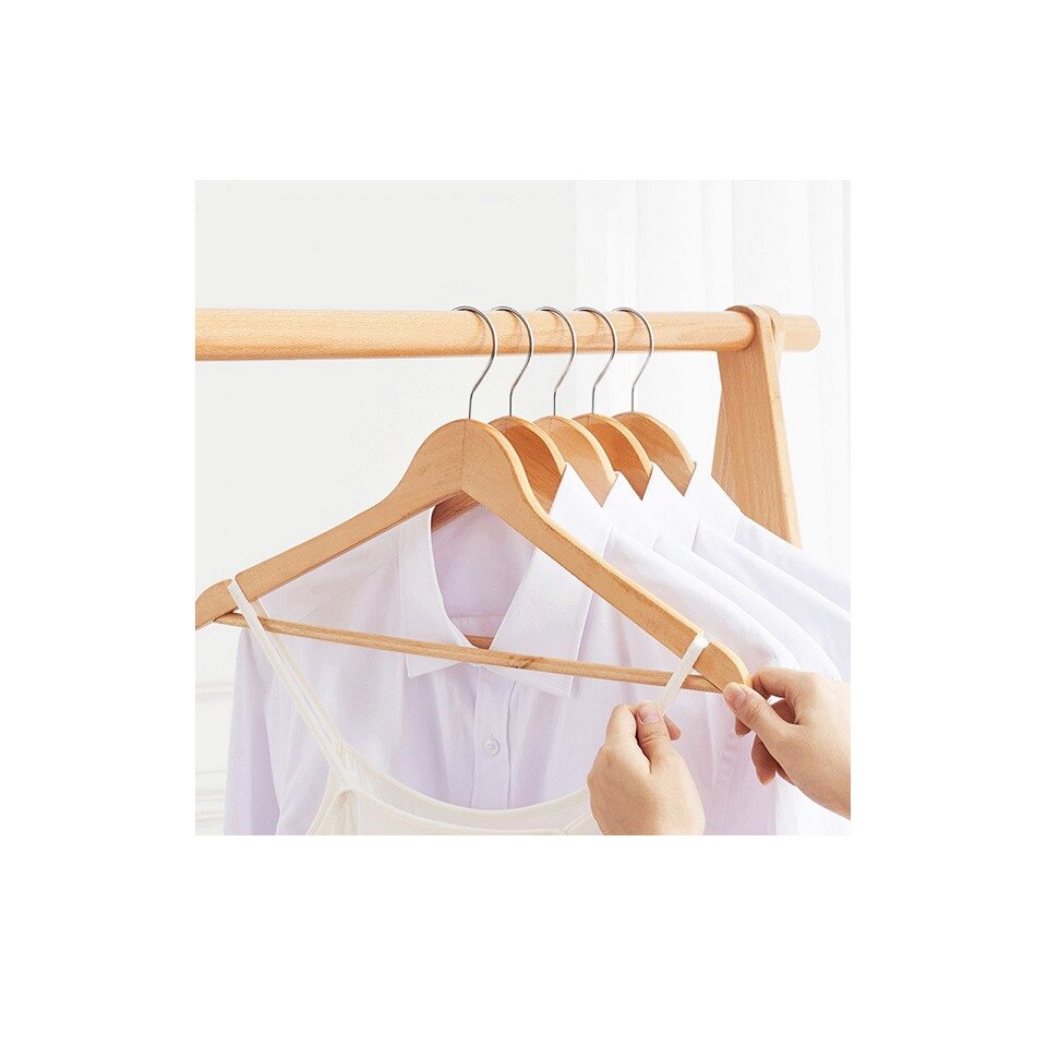 Set 10 Umerase de lemn, pentru haine - eMAG.ro