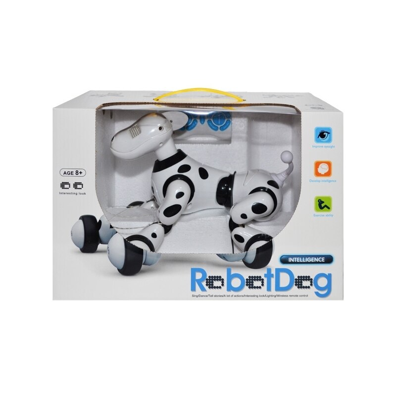 Robot catel, vorbitor, cu RC, AC, 24x18x18 cm - eMAG.ro