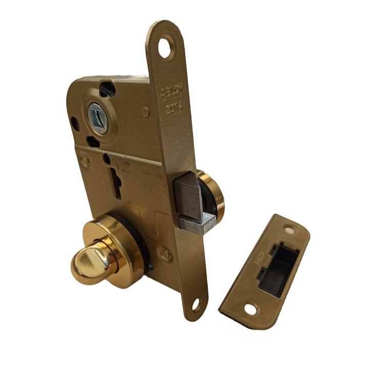 Broasca ABLOY 2014, pentru WC, cu surub, cu blat, alama periata - eMAG.ro