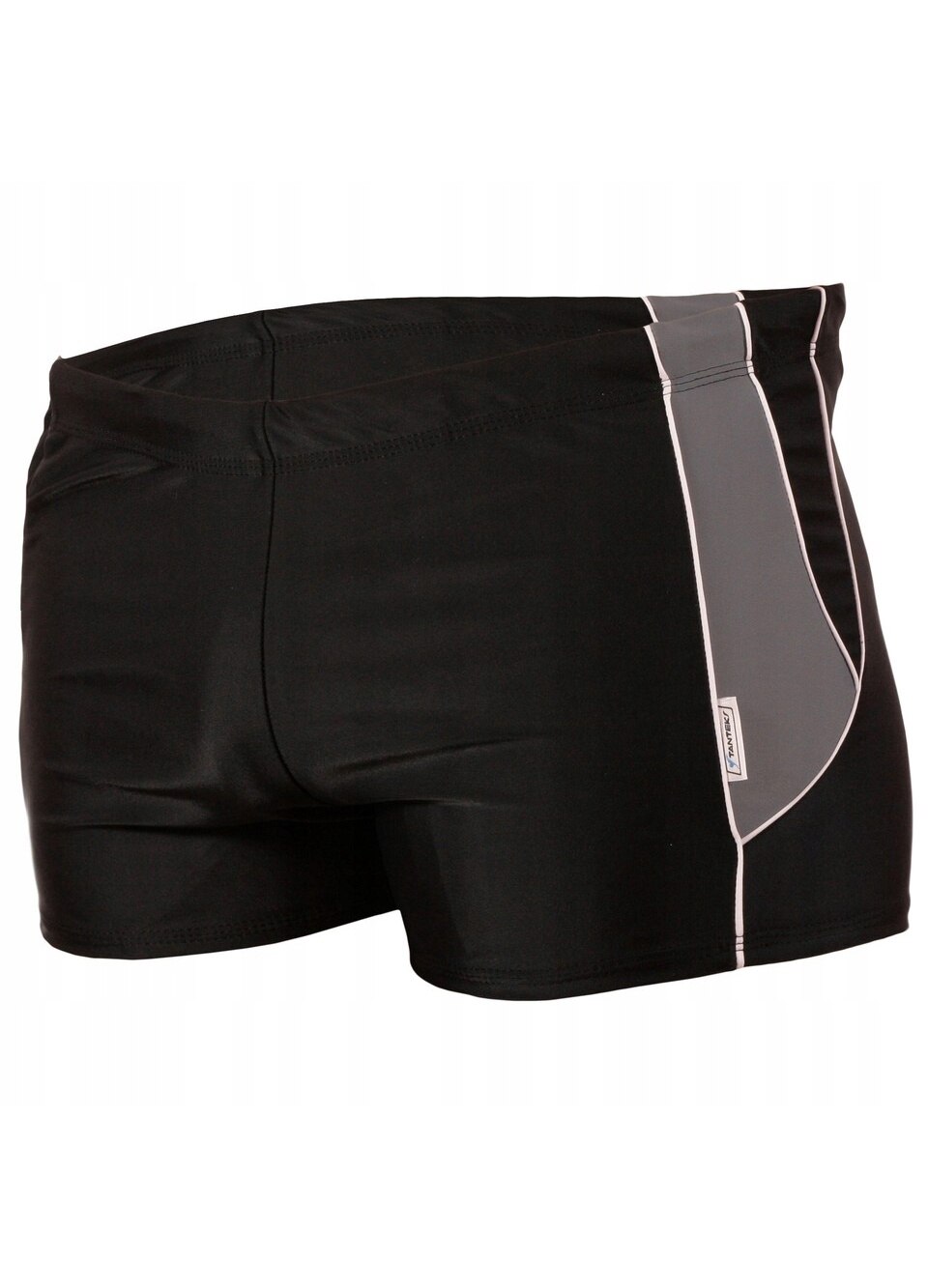 Boxeri de baie pentru barbati, Stanteks, Poliamida/Elastan,Negru/Gri ...