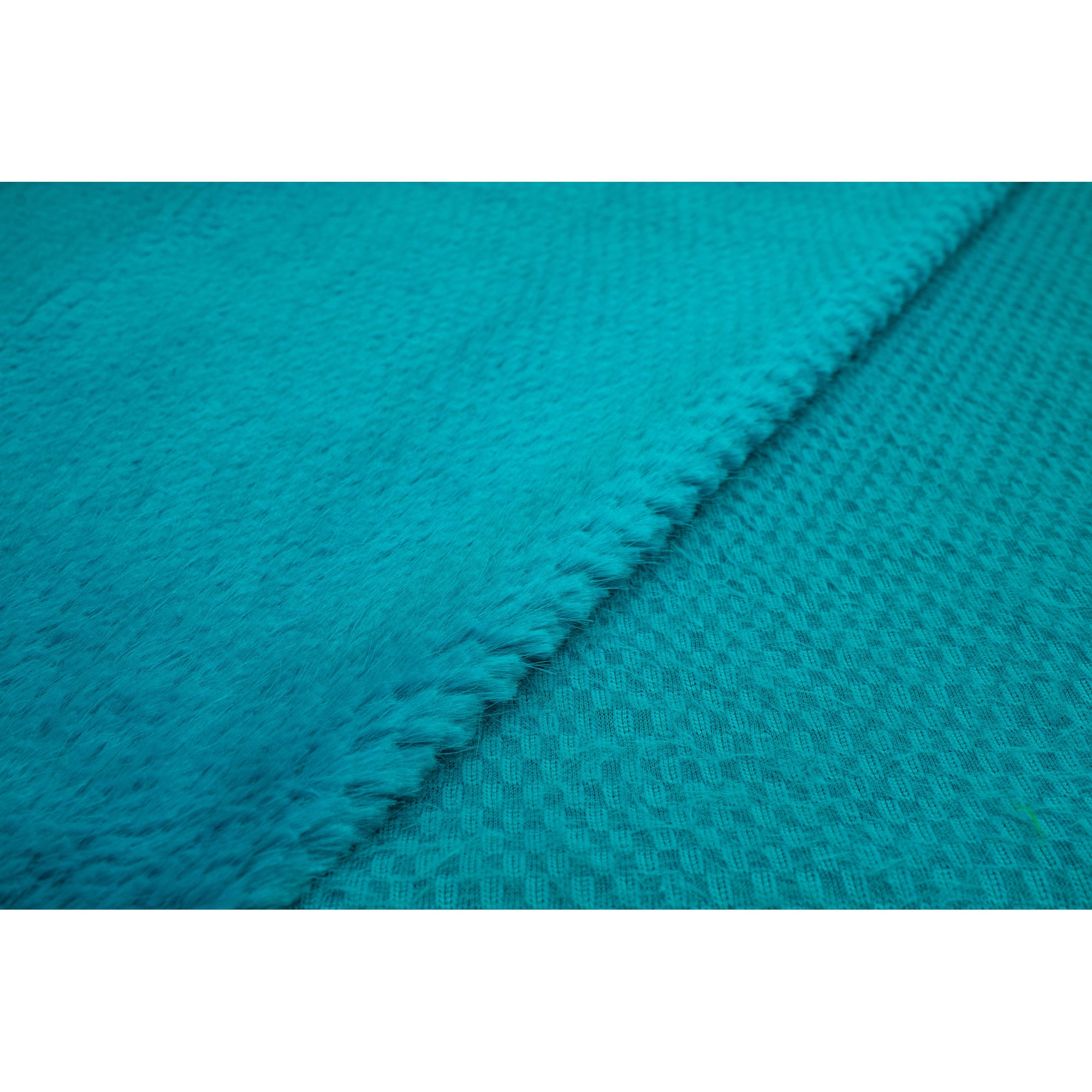 Tricotaje blana artificiala, tip Pearl, culoare Turcoaz, dimensiune 50 ...