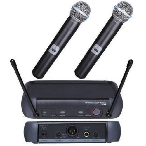Set 2 Microfoane WG-X58 X51 Wireless WVNGR negru cu receiver - eMAG.ro