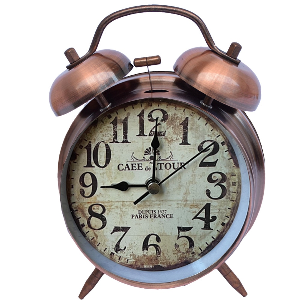 Ceas de masa desteptator Pufo Vintage France, cu buton de iluminare ...