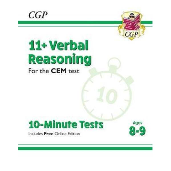New 11+ Cem 10-minute Tests: Verbal Reasoning - Ages 8-9 (wi - - eMAG.ro