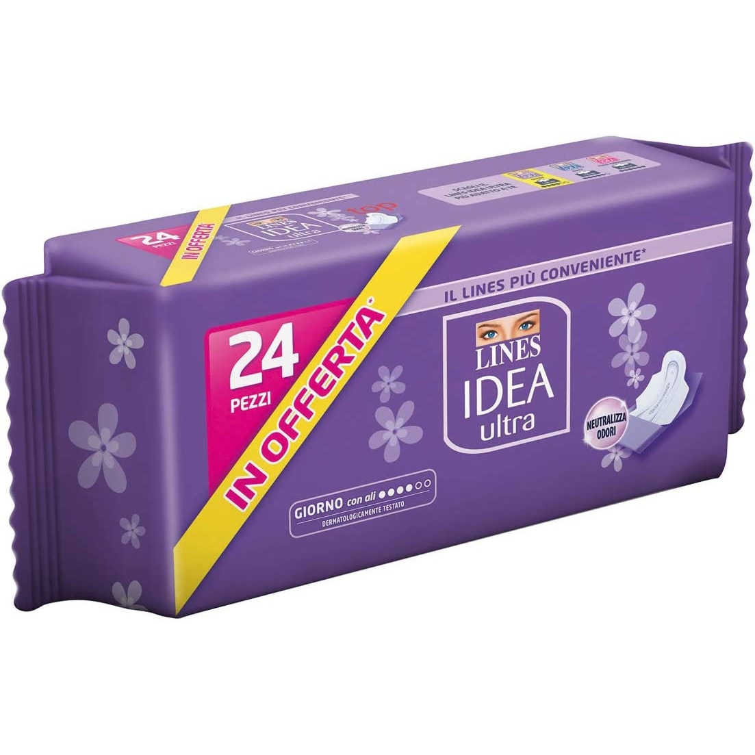 Set absorbante Lines Idea Ultra Day, 24 buc - eMAG.ro