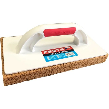 Drisca cu maner de plastic si burete maro, 280 x 140 x 30 mm - eMAG.ro