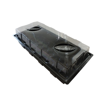 Mini-sera pentru rasaduri, 24 compartimente, capac cu aerisire ...