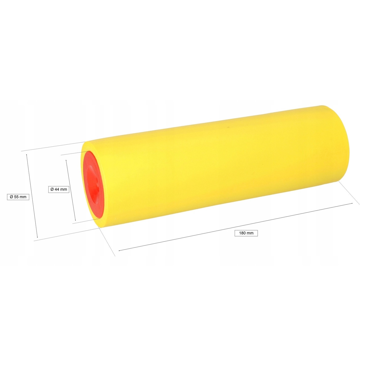 Rola trafalet, Kotarbau, Plastic/Cauciuc, 180 mm, Galben - eMAG.ro