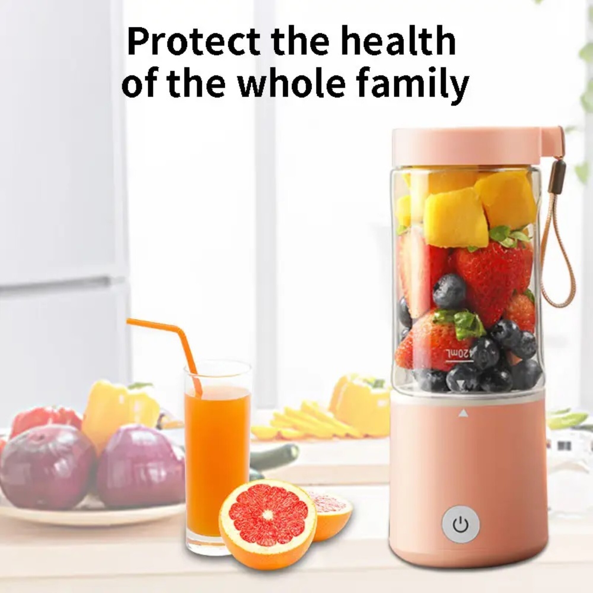 Мини електрически блендер Kerisson Easy Mix, 80 W, 20 000 RPM, Преносим ...