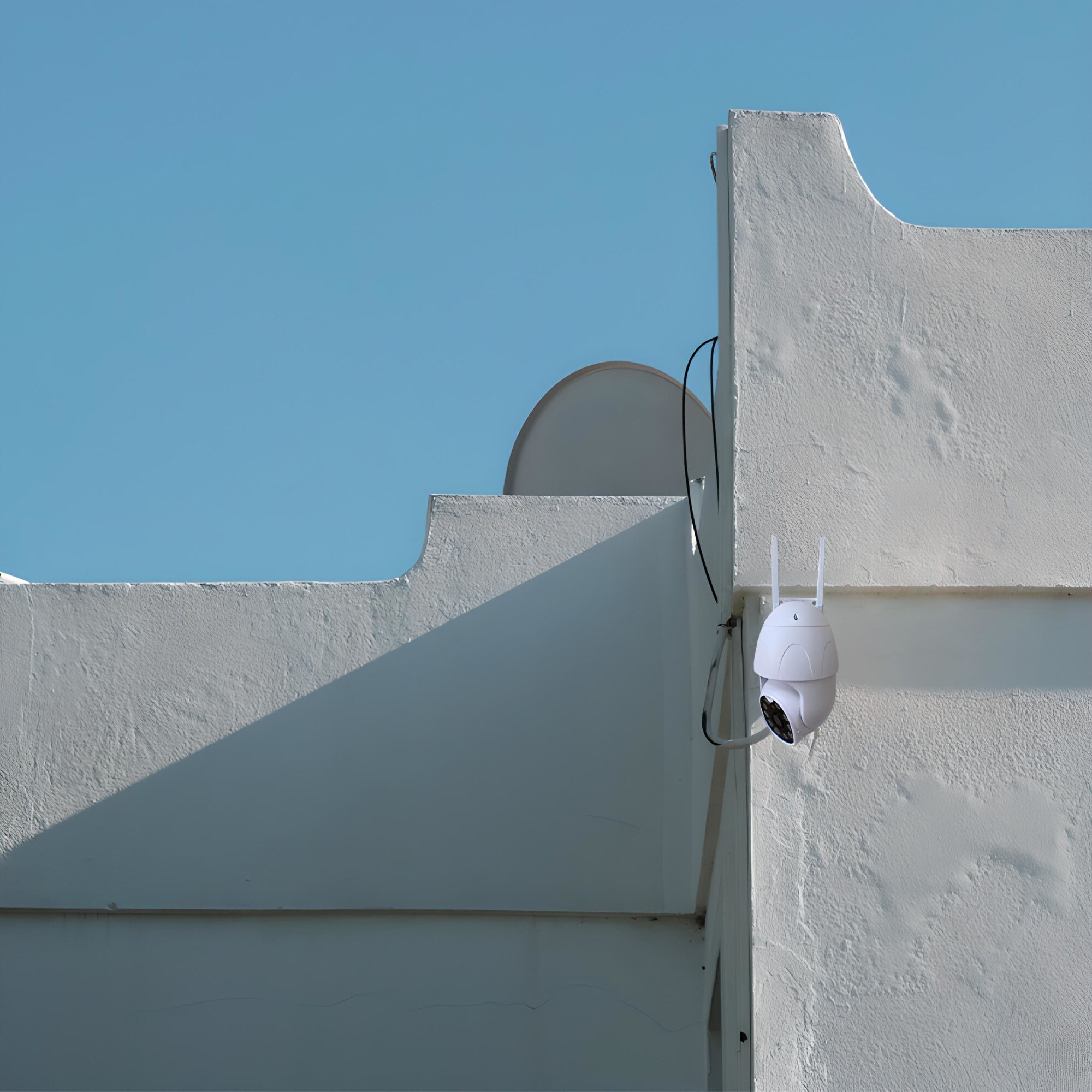 WIFI IP камера за наблюдение, 2 MP, въртяща се външна/вътрешна, Full HD ...