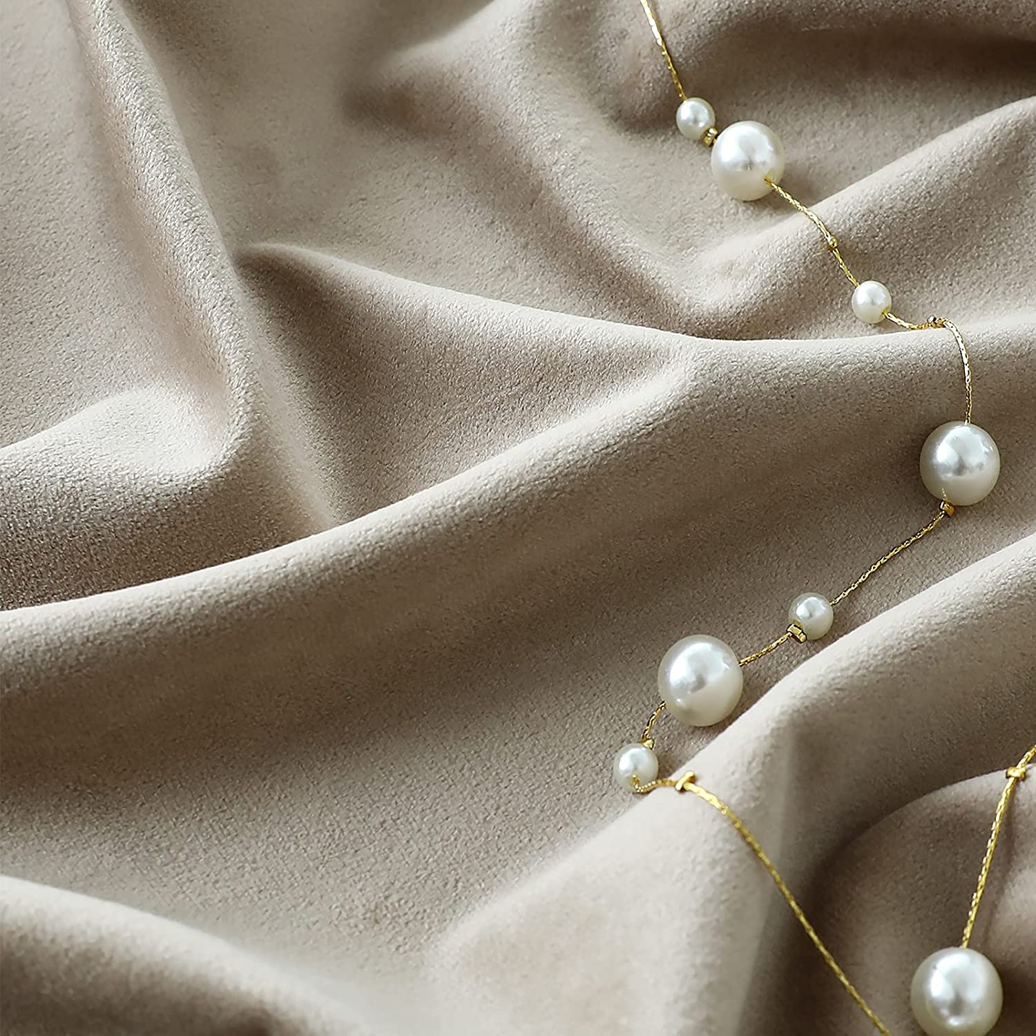 Set doua draperii catifea San Marco, bej-cappuccino, lucrata pe rejansa ...