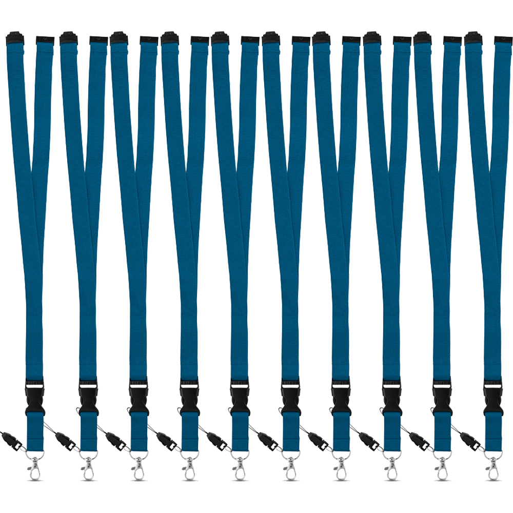 Set 10 Bucati Snur Ecuson, Material Textil, 50 cm, Albastru, Dalimag ...