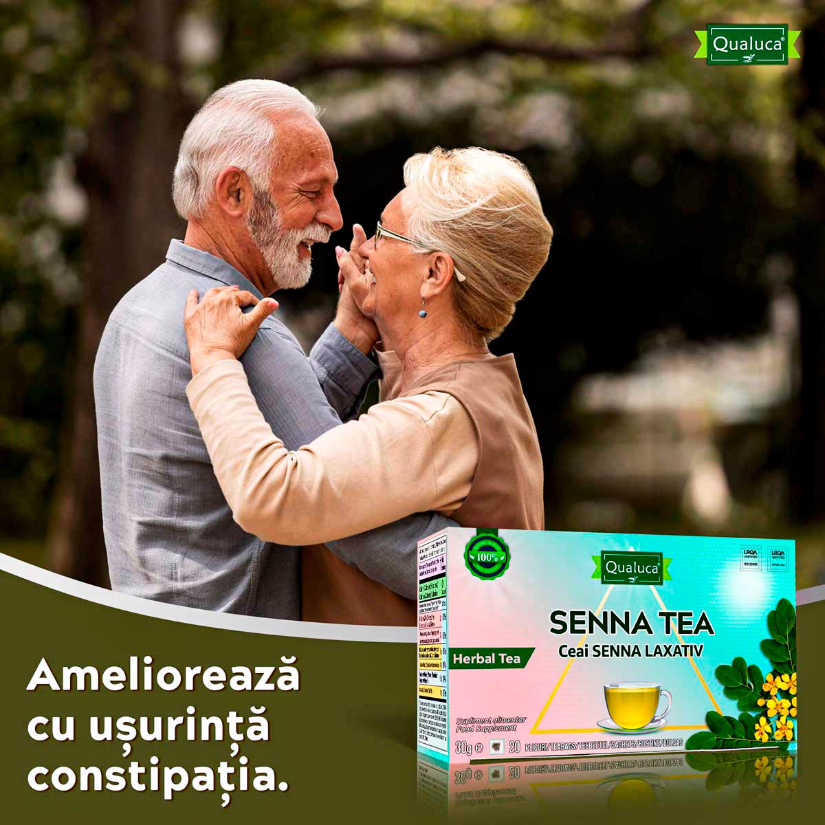 Ceai laxativ, Qualuca Senna Laxativ, pentru constipatie, pachet 2 cutii ...