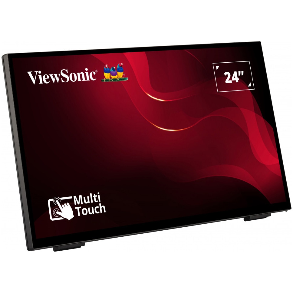 Monitor Touchscreen LED VA ViewSonic 24", Full HD, VGA, HDMI, Display ...