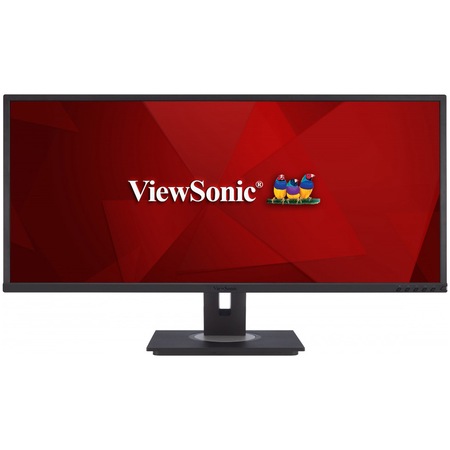 VA ViewSonic 34" LED monitor, Ultra WQHD, HDMI, Display Port, USB Type-C, USB, fekete - eMAG.hu