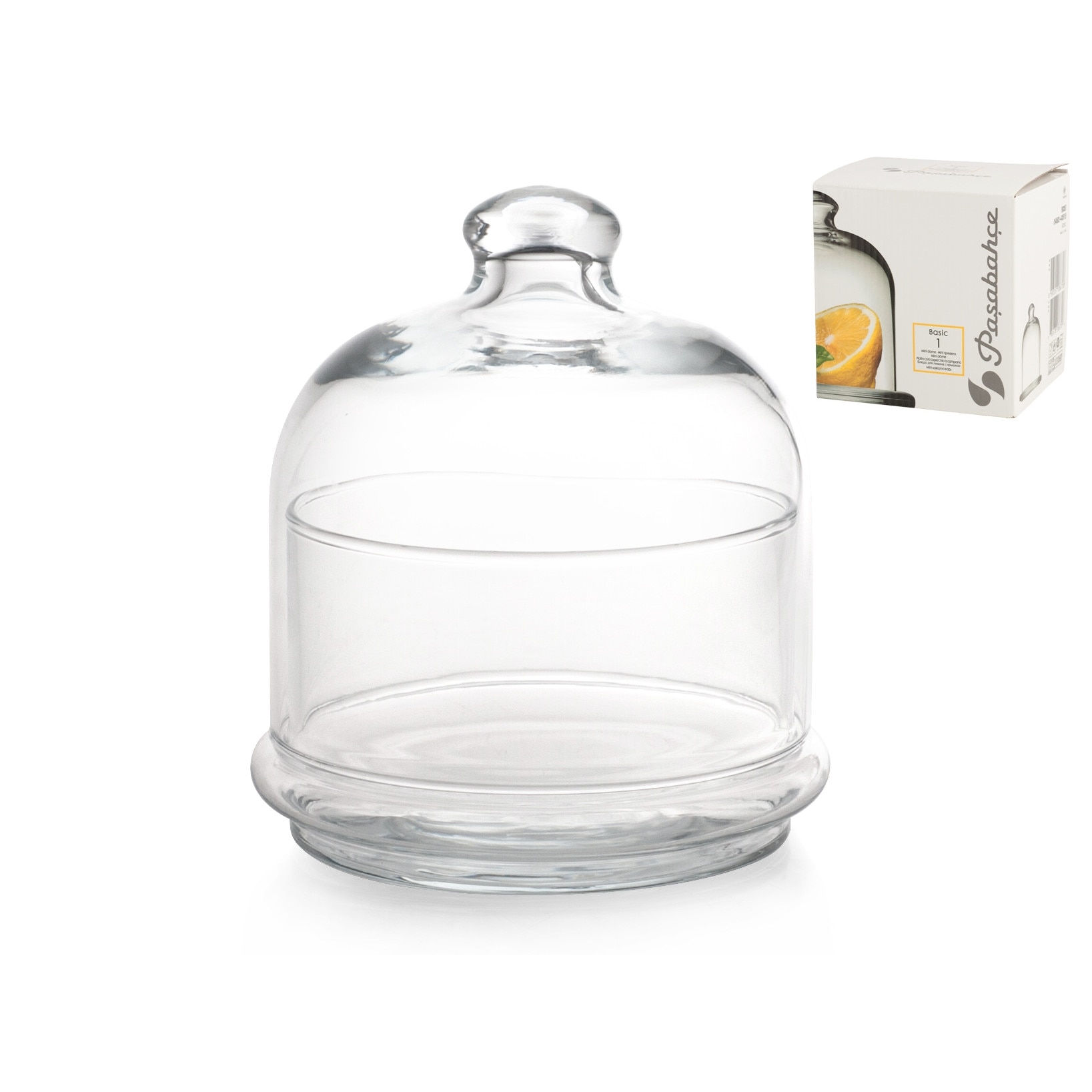 Recipient elegant sticla cu capac, 12x12x13 cm, 500 ml - eMAG.ro